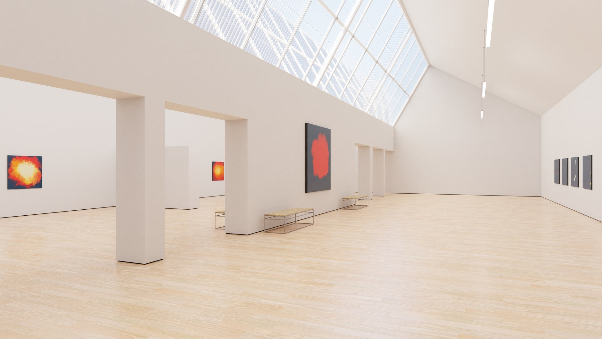 Art Museum Gallery Interior 23 3D Model - TurboSquid 1856004