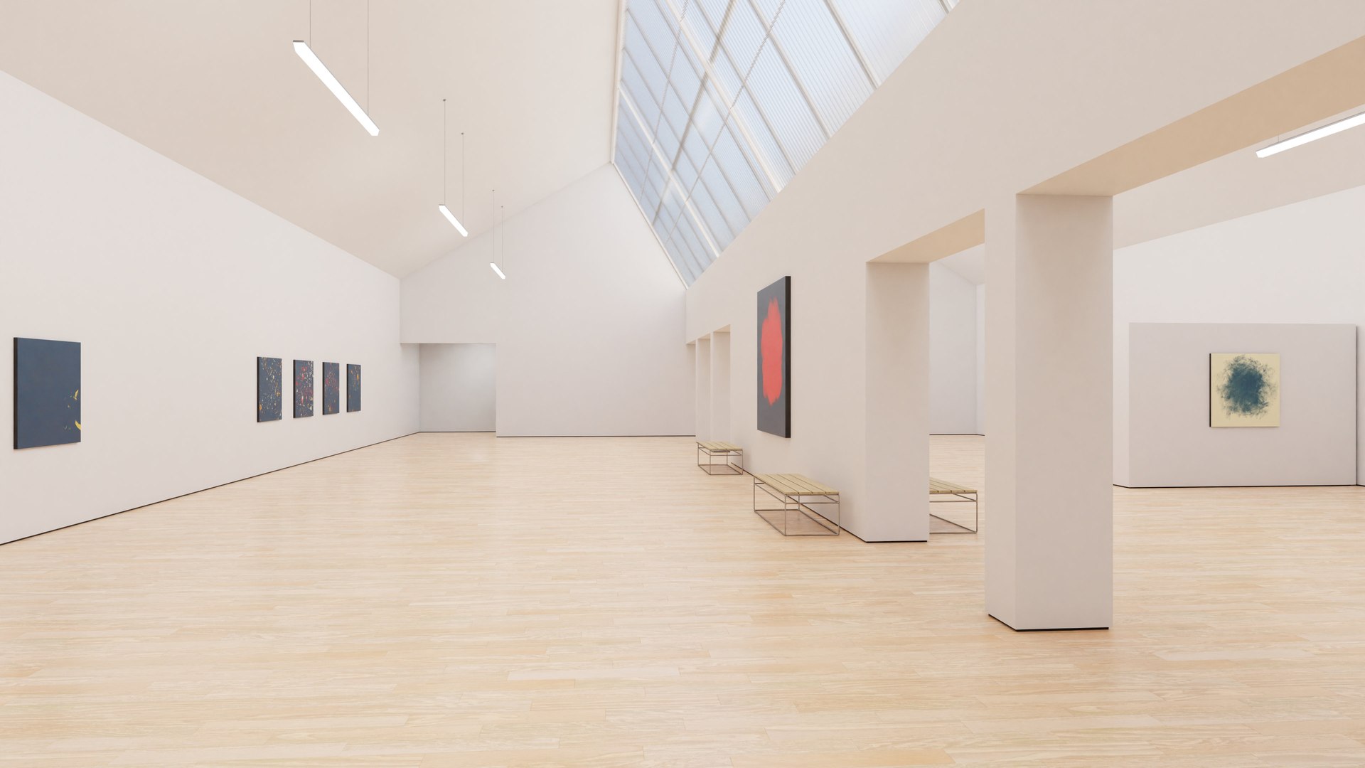 Art Museum Gallery Interior 23 3D Model - TurboSquid 1856004