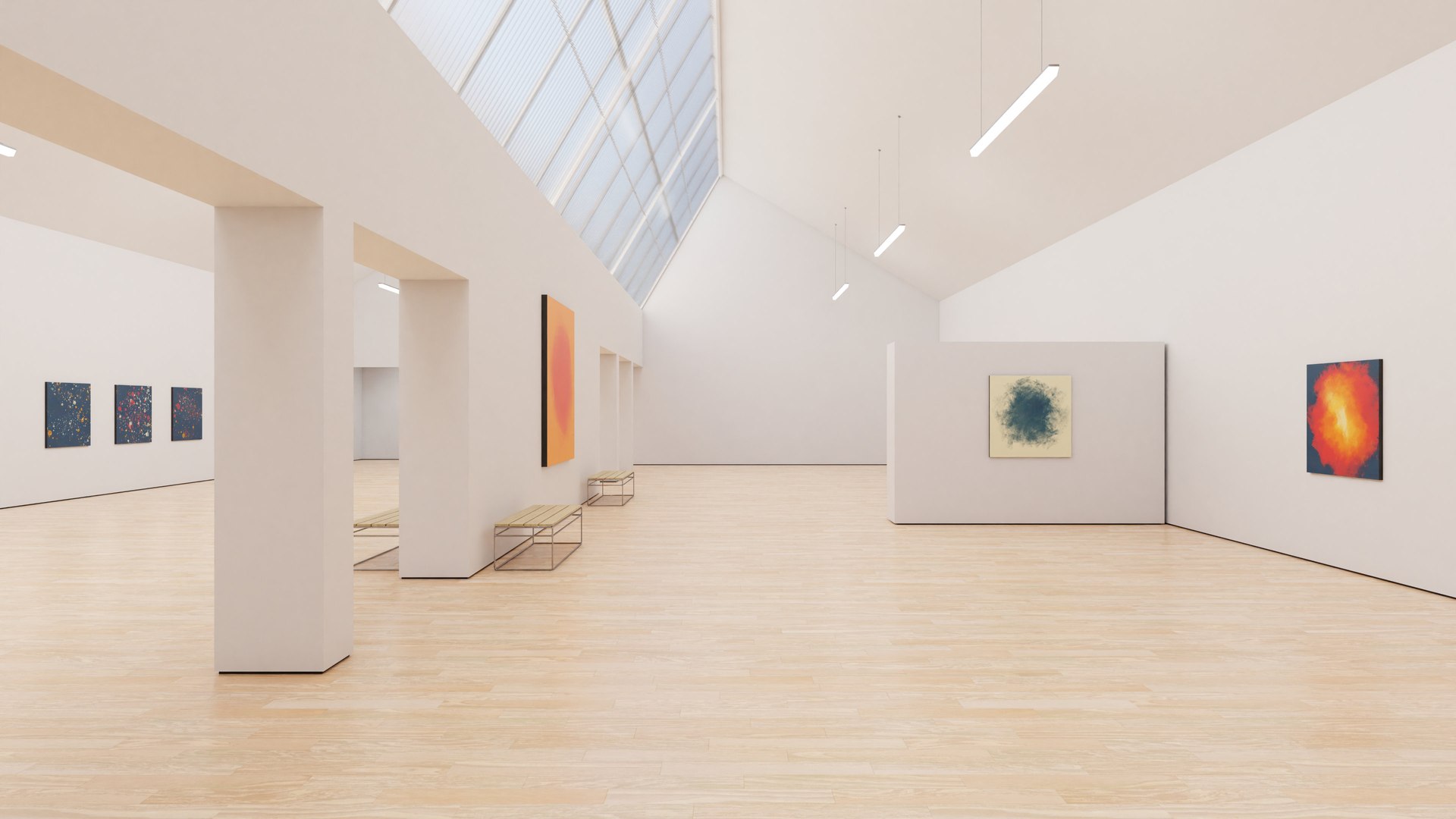 Art Museum Gallery Interior 23 3D Model - TurboSquid 1856004