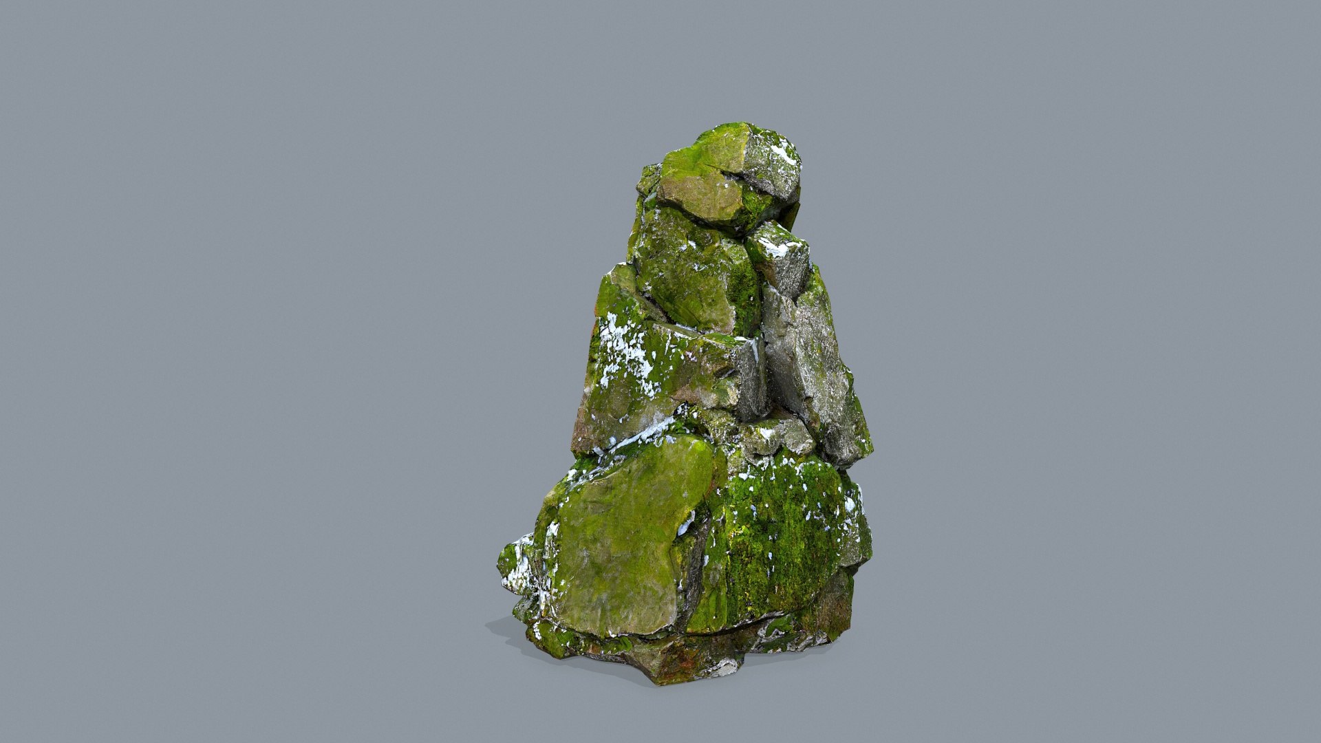 3D Mossy Cliff Rocks Model - TurboSquid 2255043