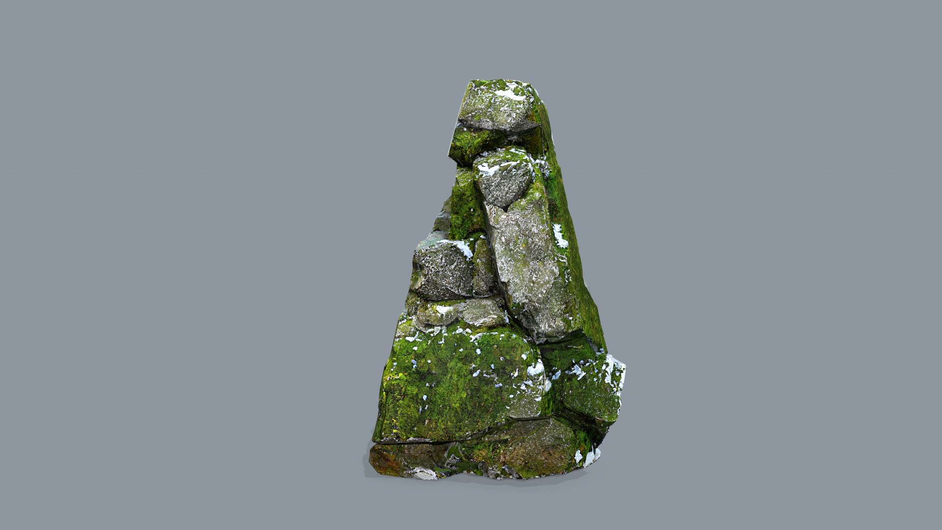 3D Mossy Cliff Rocks Model - TurboSquid 2255043