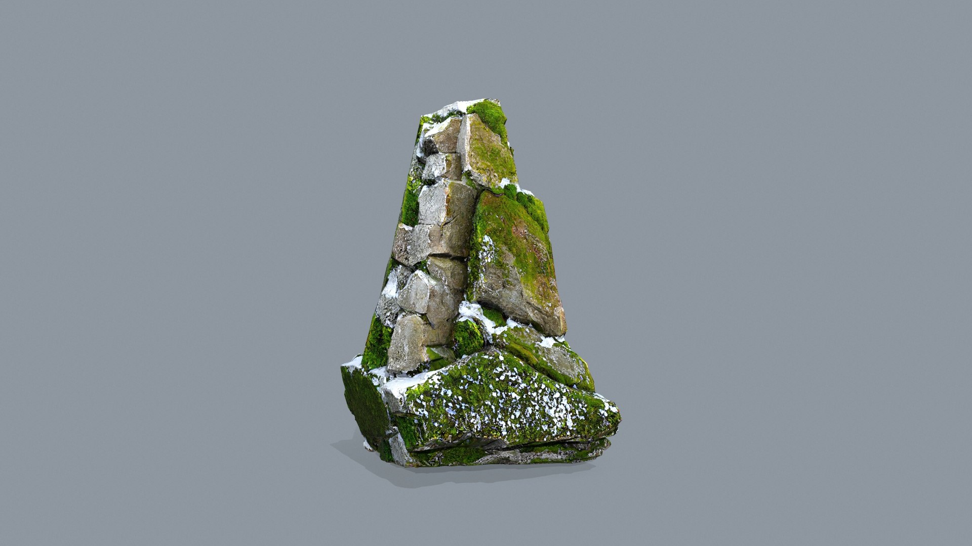 3D Mossy Cliff Rocks Model - TurboSquid 2255043