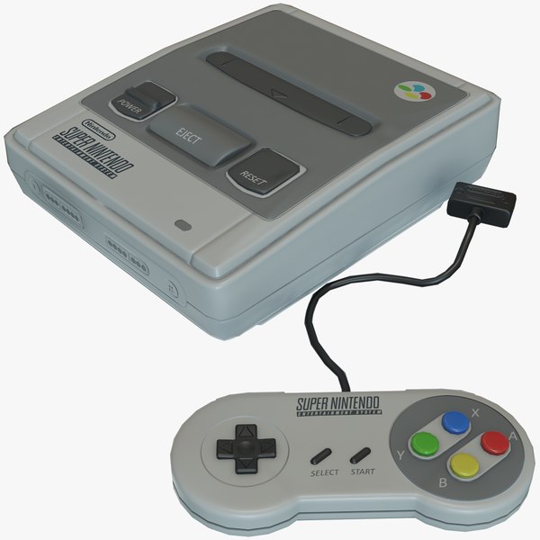 modelo 3d Nintendo SNES PAL Low Poly - TurboSquid 1336658