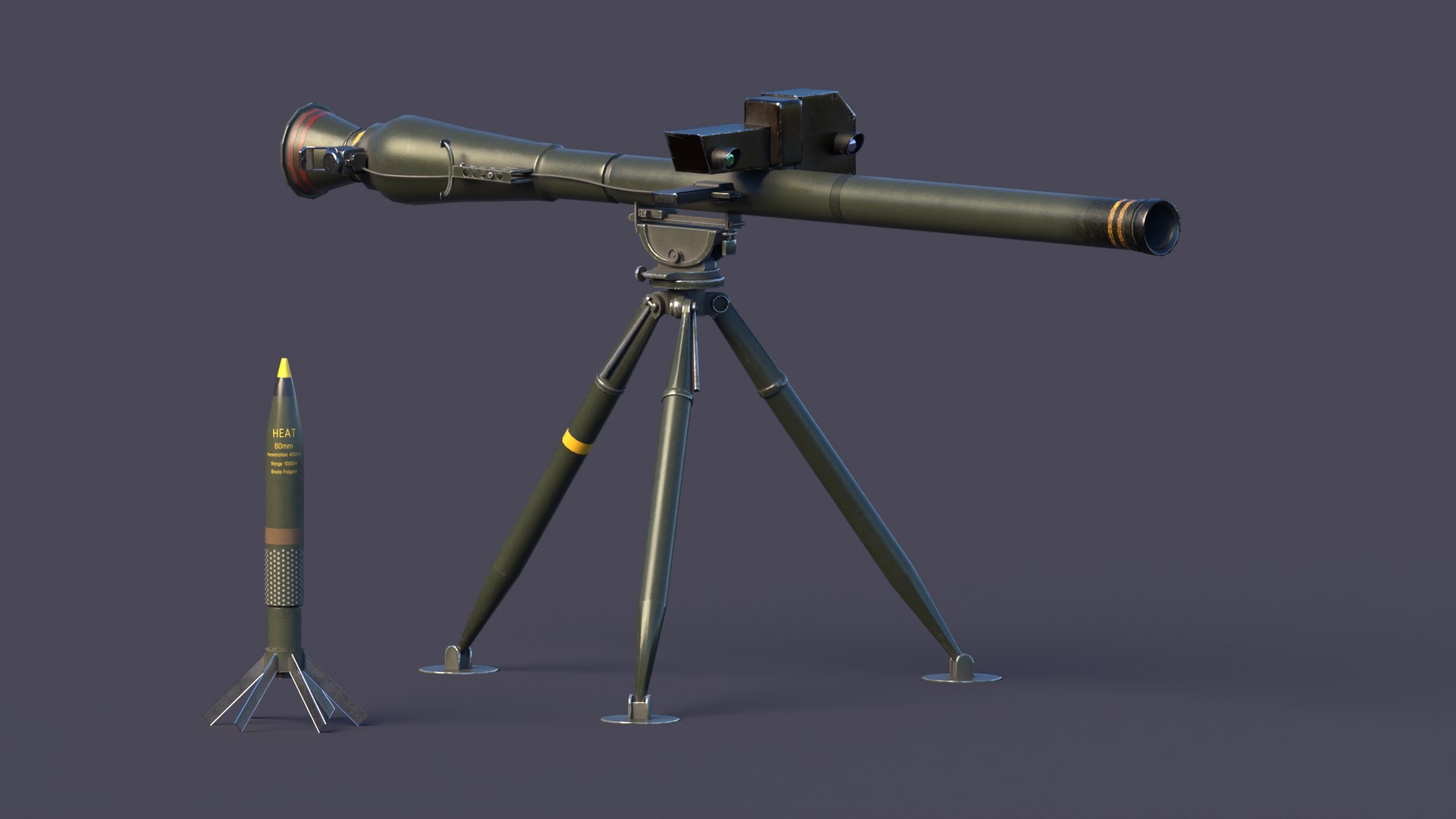 Breda Folgore 80 3D - TurboSquid 2295272