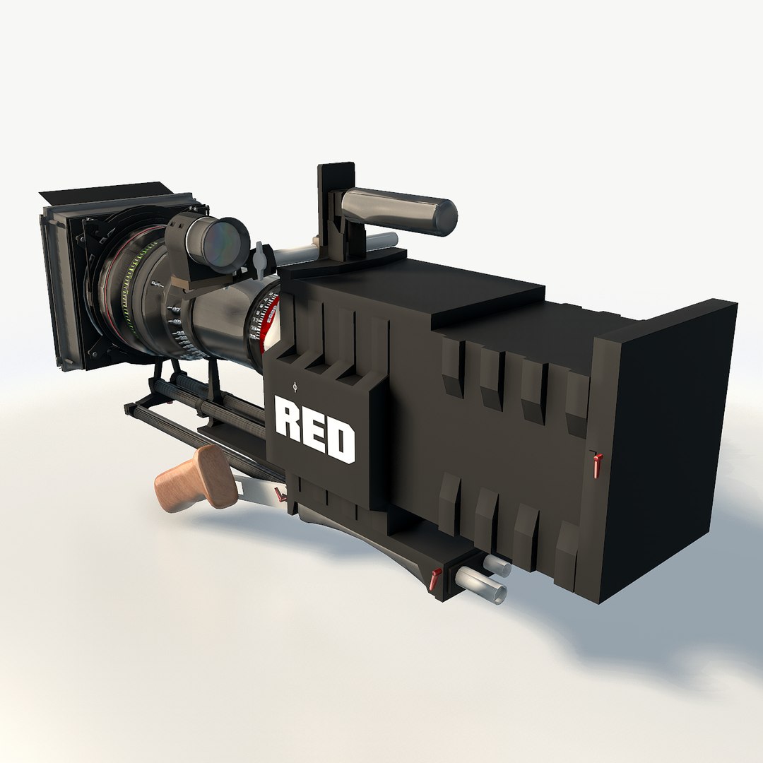 3d Realistic Red Epic Camera Model