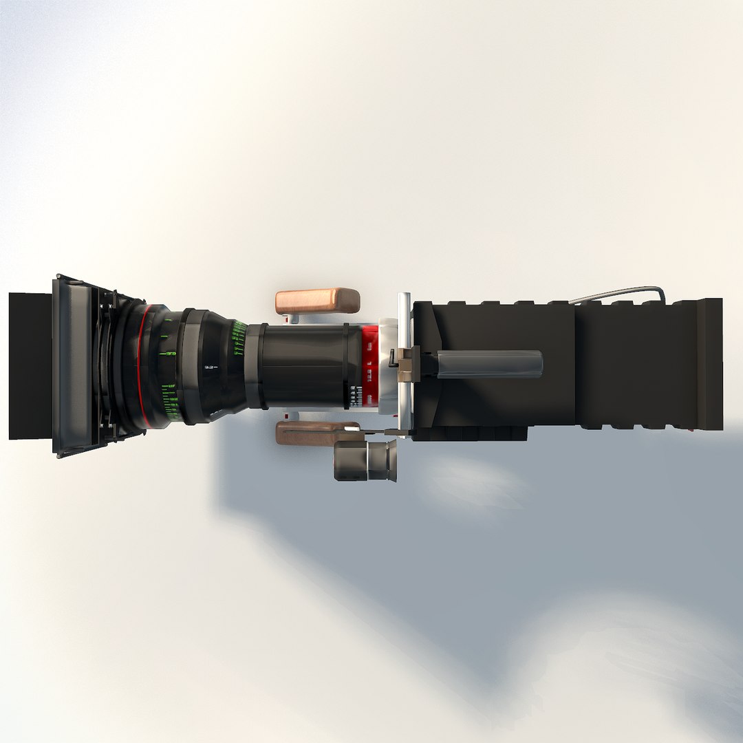 3d Realistic Red Epic Camera Model