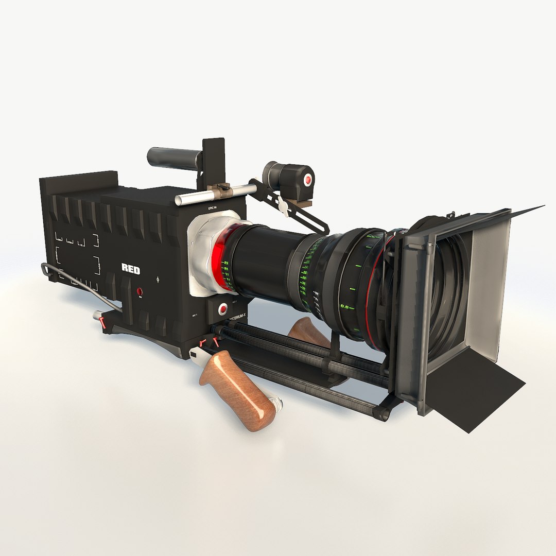 3d Realistic Red Epic Camera Model