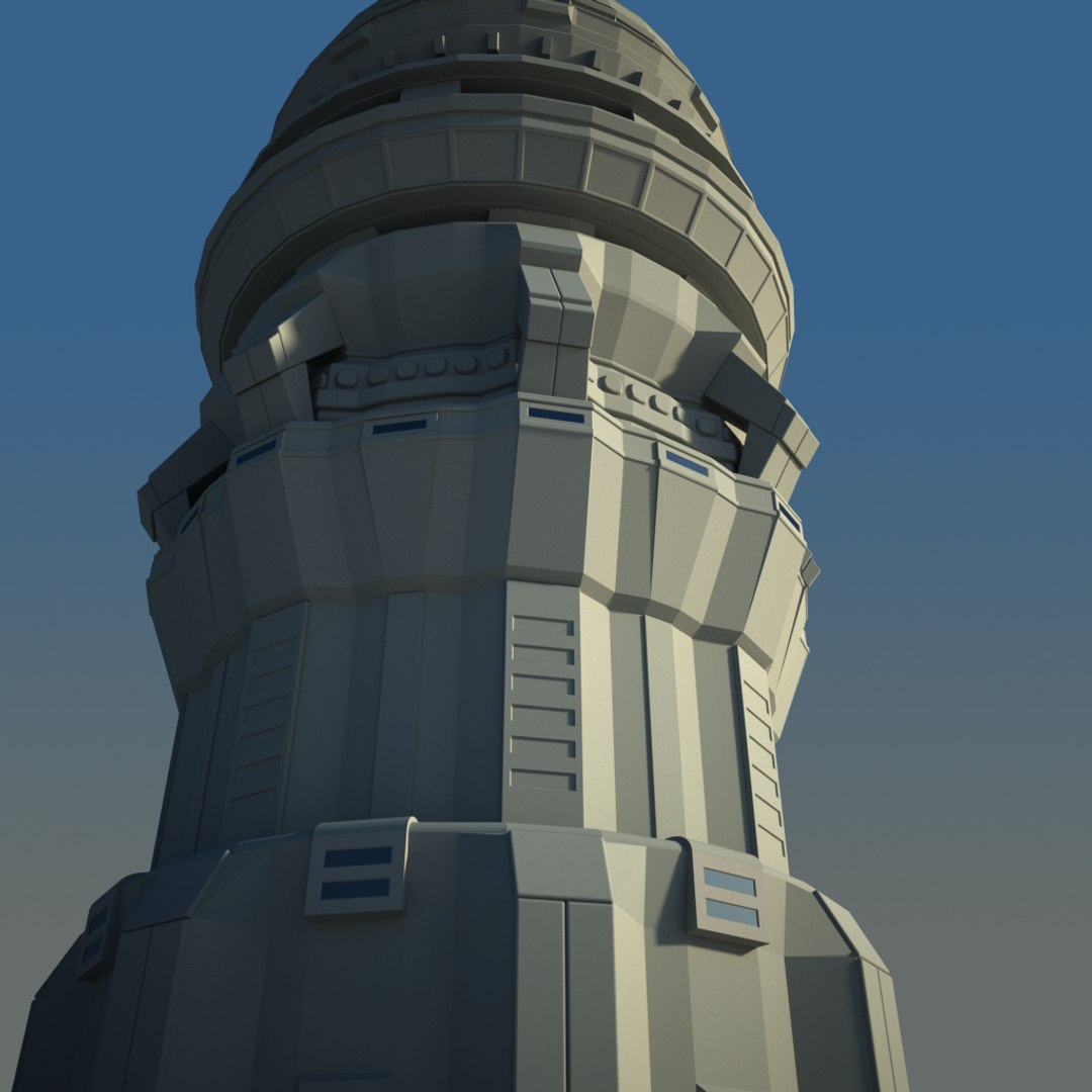 3d Futuristic Skyscraper Model