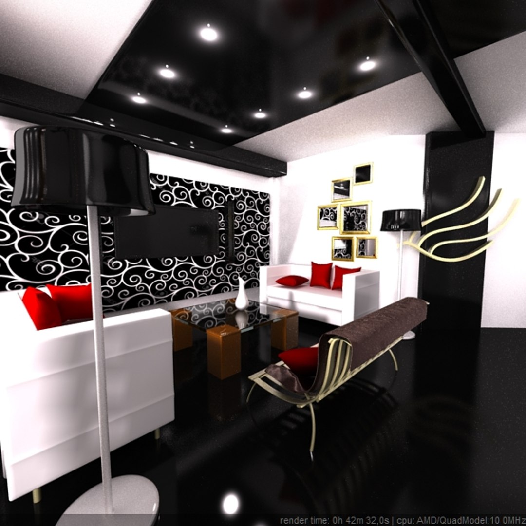 3d Model Room Interior Modern
