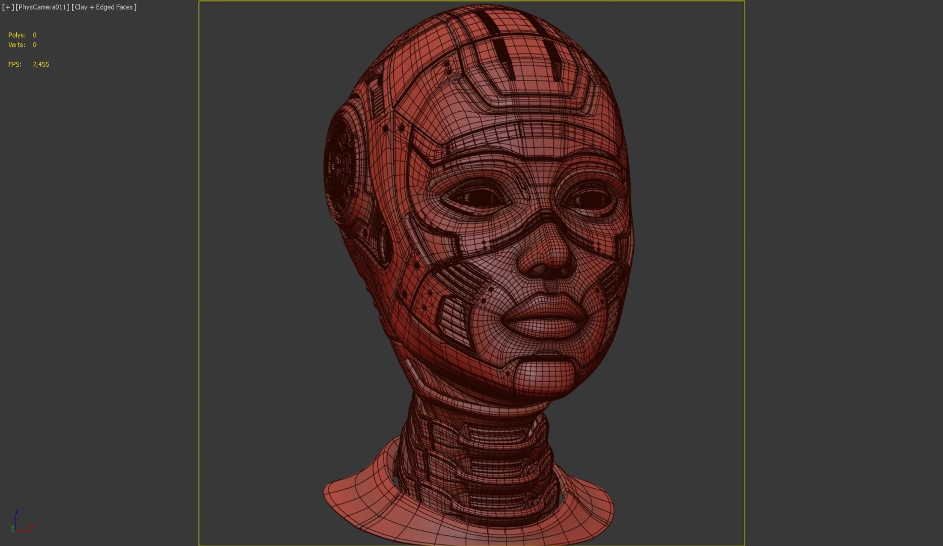 Female Cyborg Head 3D - TurboSquid 1737324