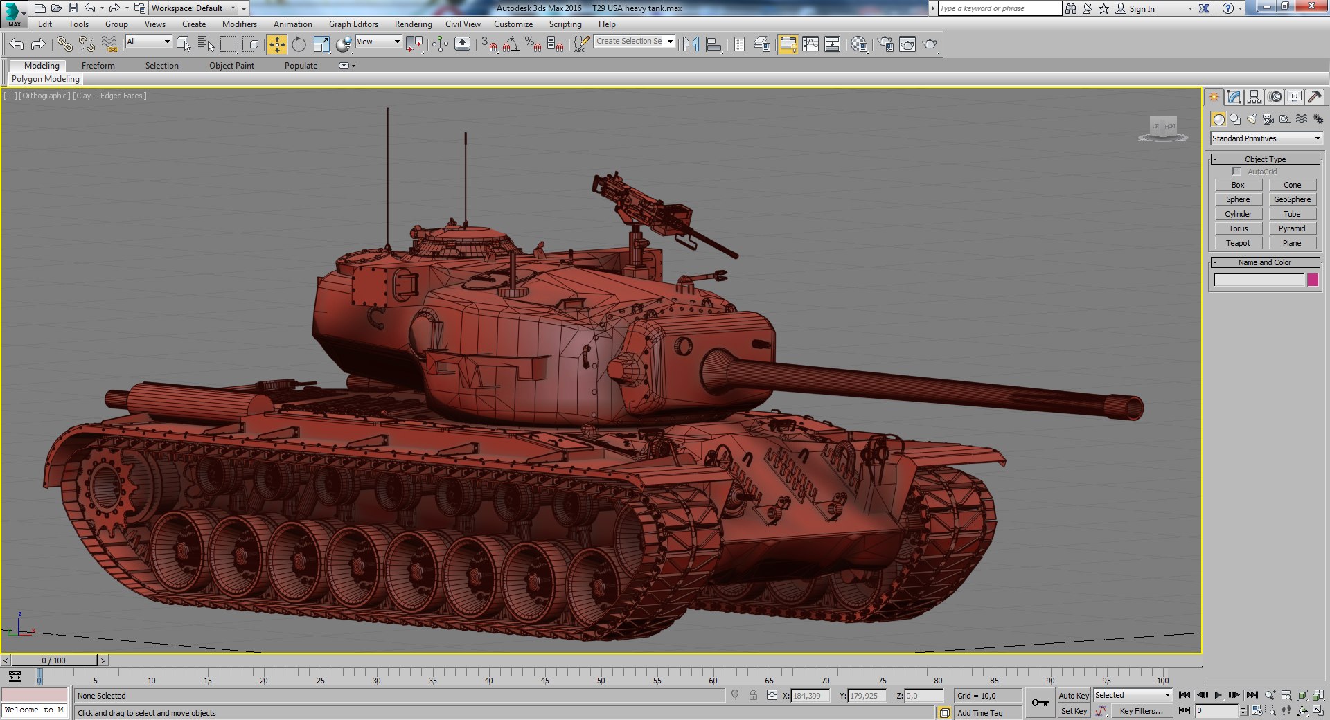 3d Model T29 Heavy Tank Wwii