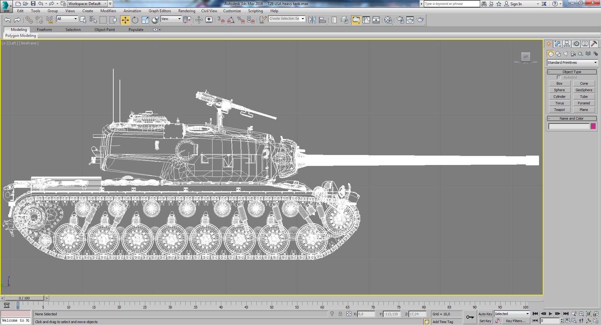 3d Model T29 Heavy Tank Wwii