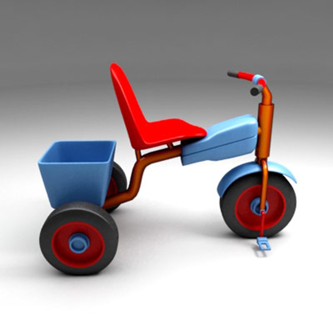 3d children child tricycle model