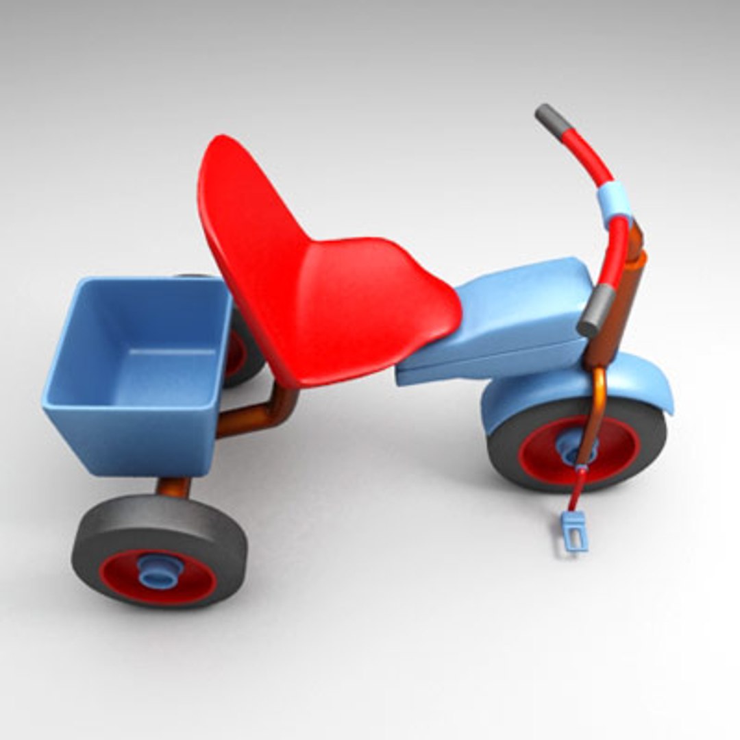 3d children child tricycle model