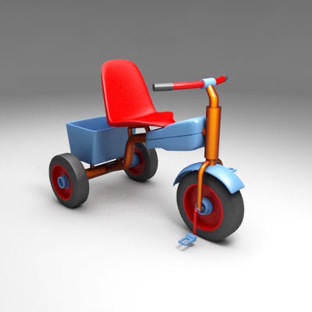 3d children child tricycle model