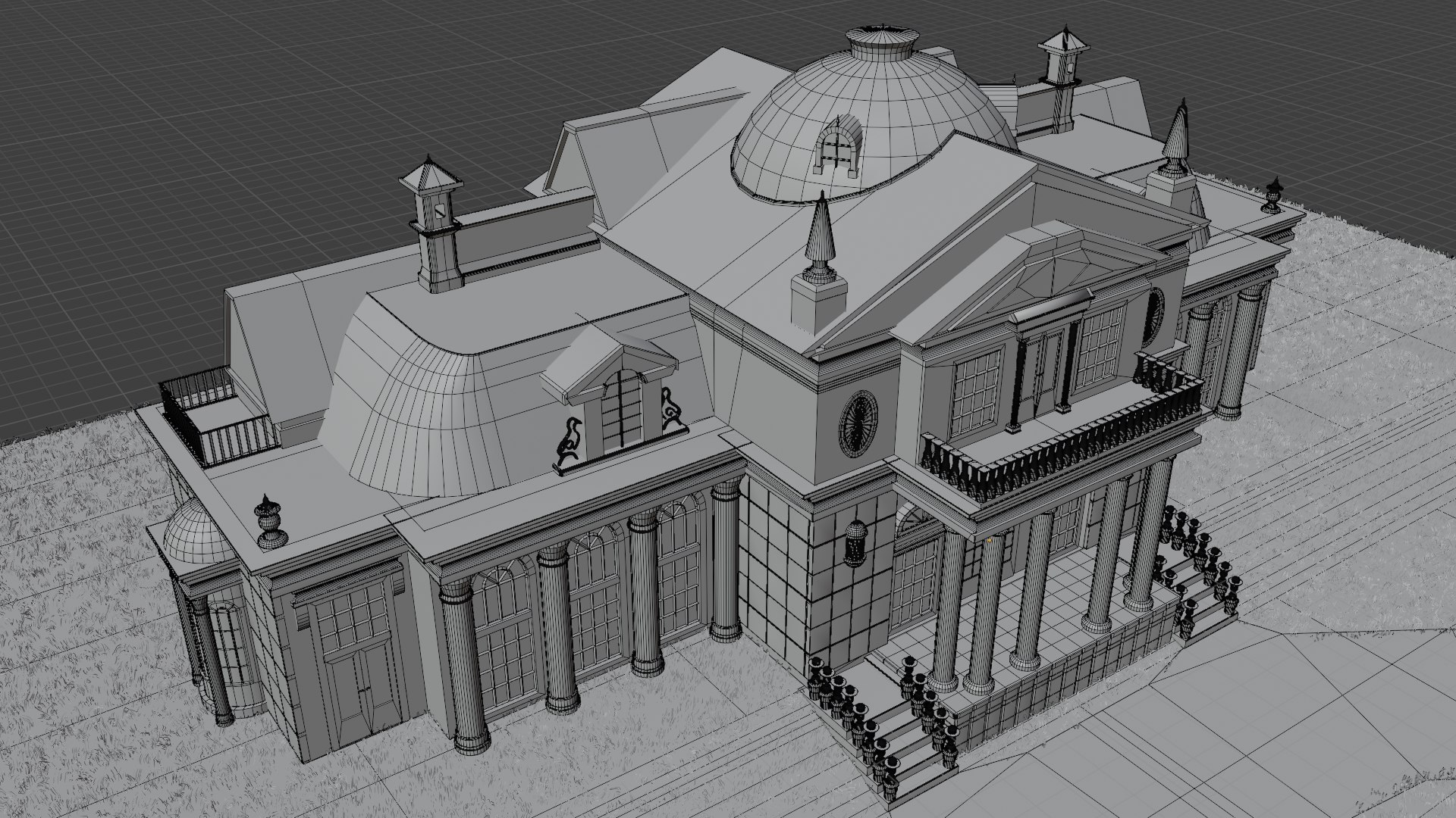 3D Model Mansion - TurboSquid 2050529