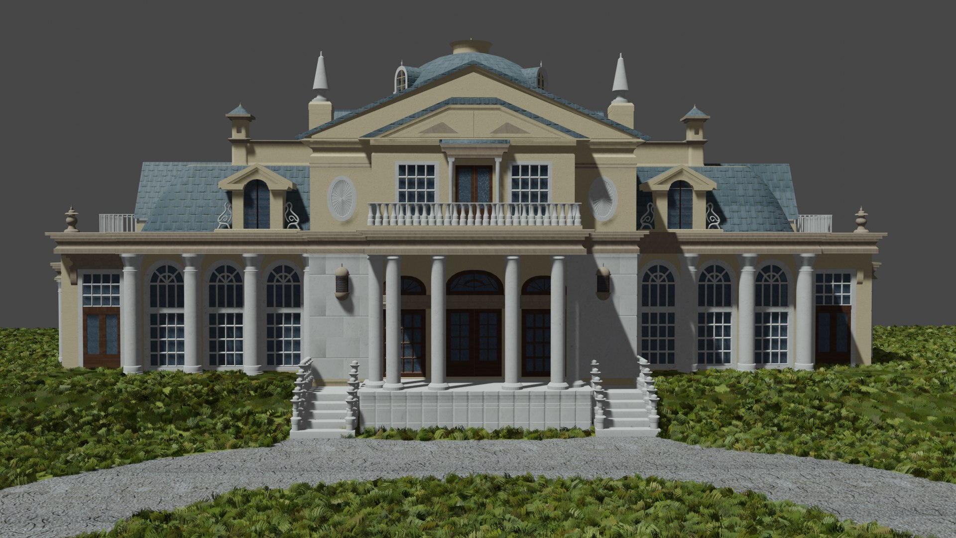 3D Model Mansion - TurboSquid 2050529