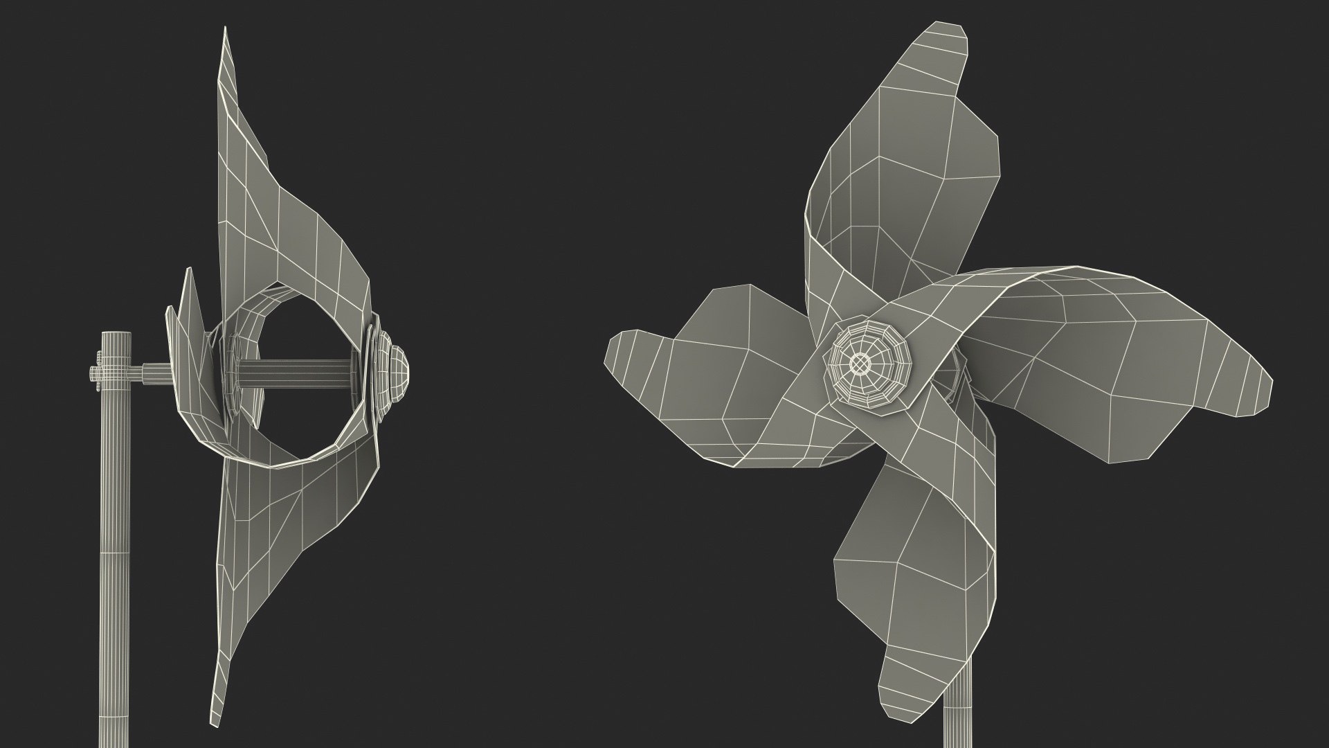 Pinwheel Blue 3D Model - TurboSquid 1933585
