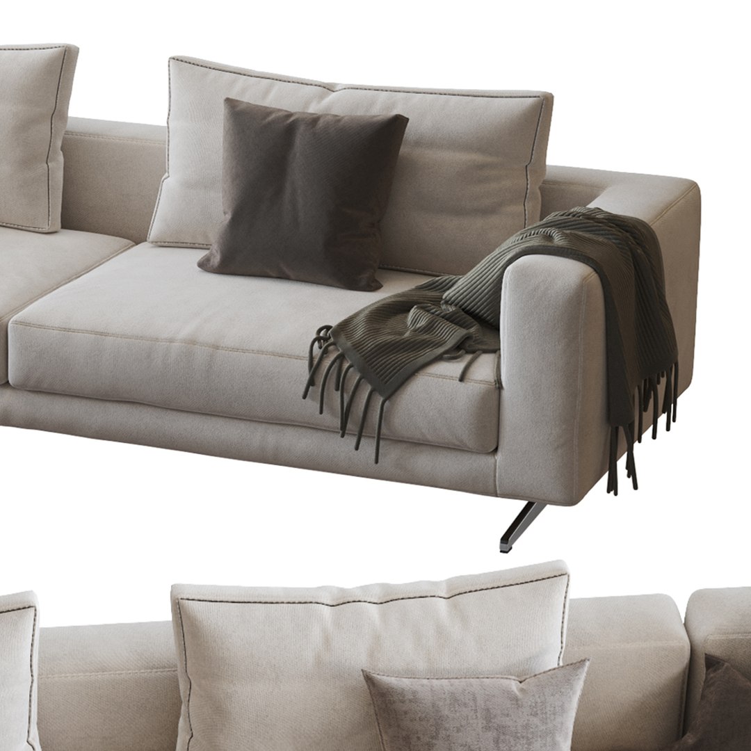 Flexform Sofa Campiello 3D Model - TurboSquid 1568369