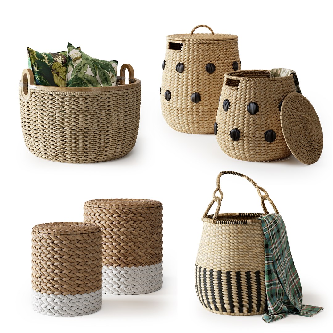 3D Baskets Set 24 - TurboSquid 2077426