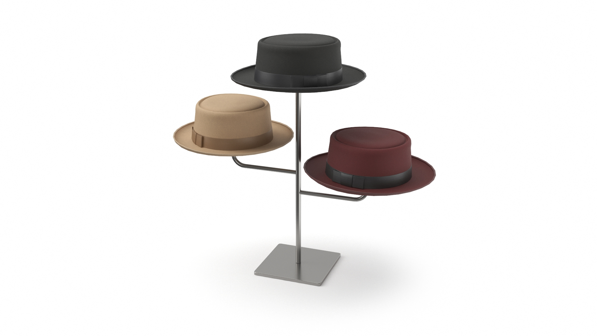 Triple Hat Display Stand 3D Model - TurboSquid 2406508