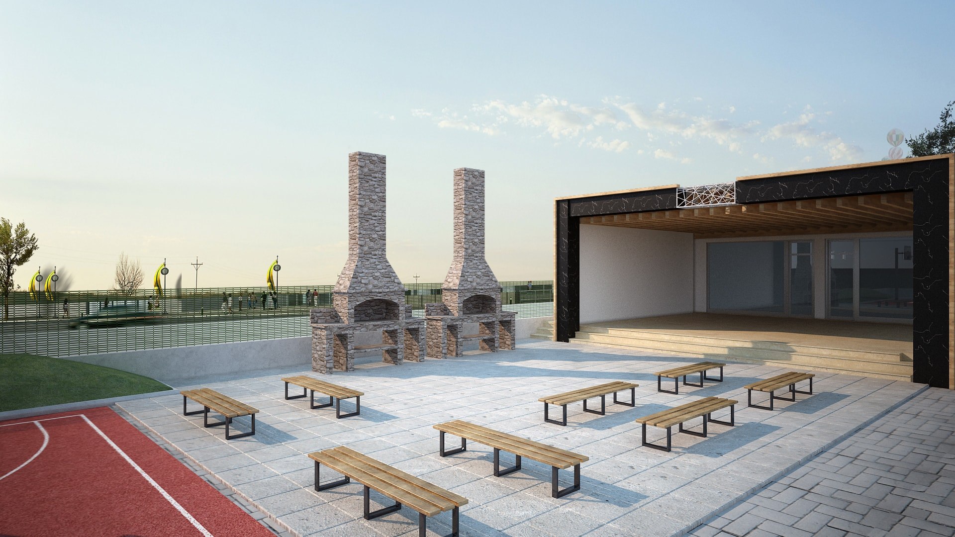 Multi-purpose Building S Model - TurboSquid 1401665