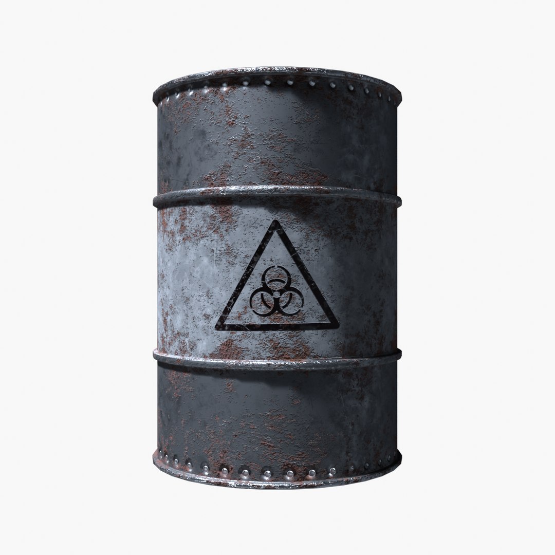 Old Rusted Metal Barrel 3D Model - TurboSquid 1857536