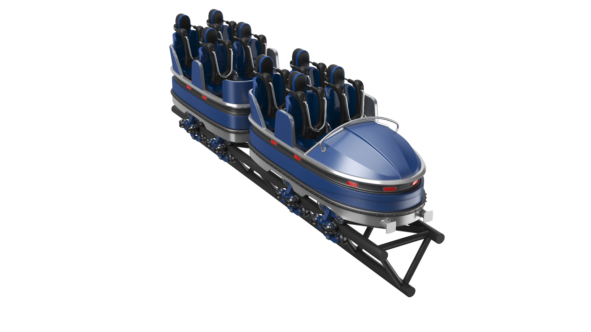 Detailed Three Amusement Park Rides 3D model - TurboSquid 2100045