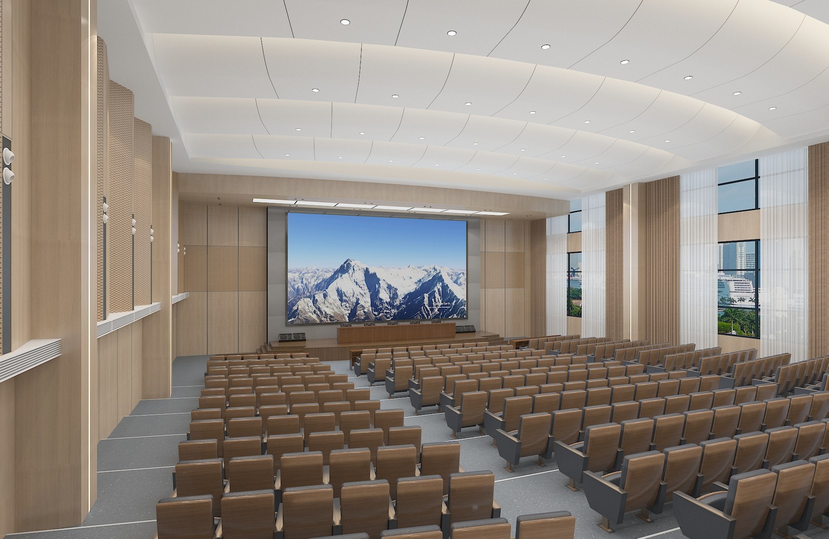 Conference Hall Auditorium 02 3D Model - TurboSquid 2227596