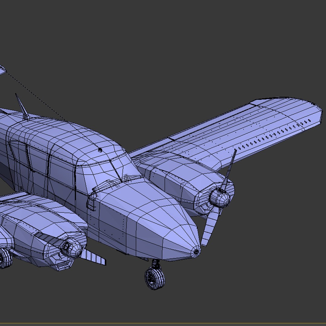 Twin Engine Light Craft 3d 3ds