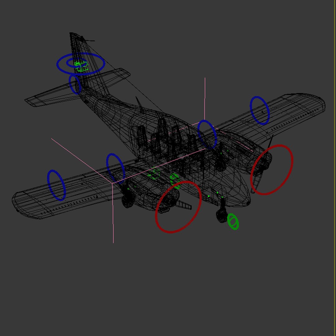 Twin Engine Light Craft 3d 3ds