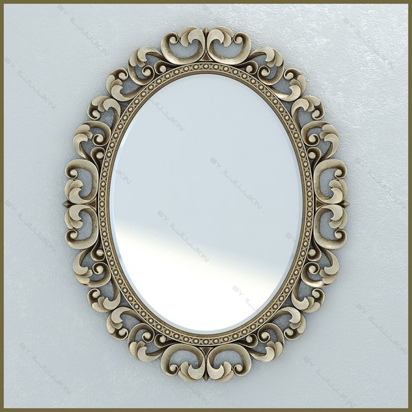 3ds max mirror lineatre gold componibile