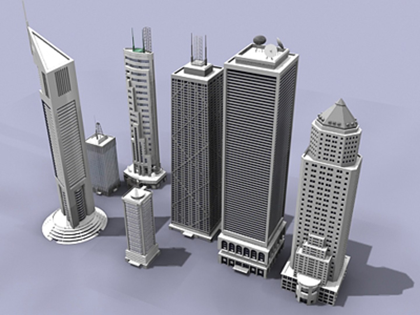 3d Skyscrapers Building Model