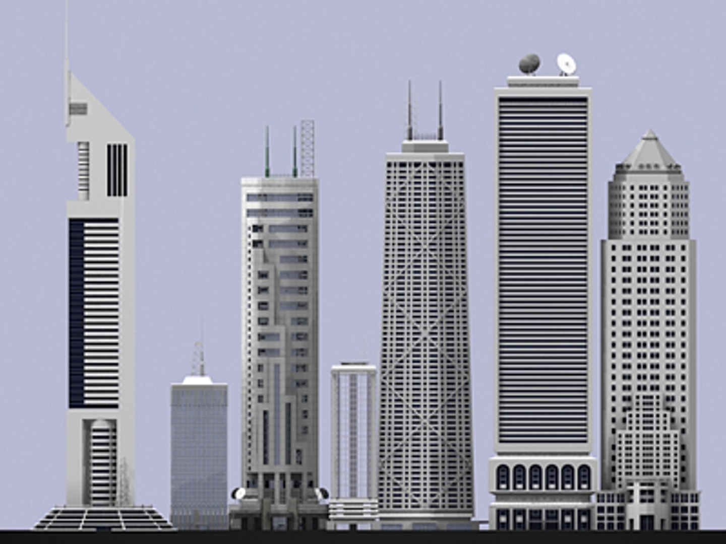 3d Skyscrapers Building Model
