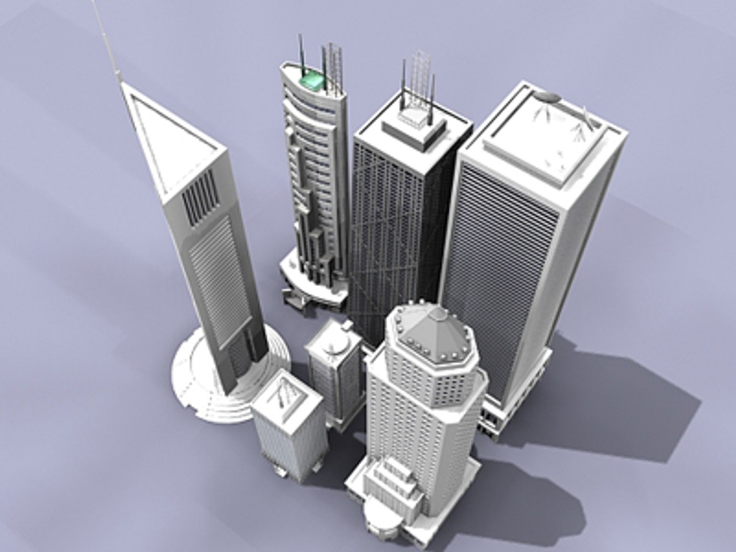 3d Skyscrapers Building Model