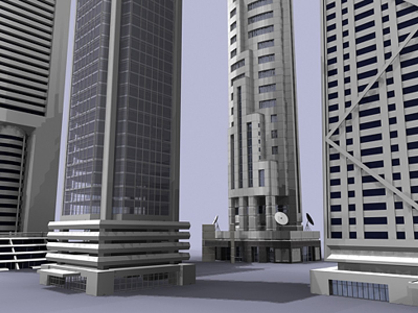 3d Skyscrapers Building Model