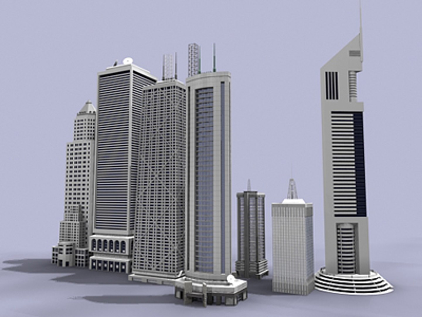 3d Skyscrapers Building Model