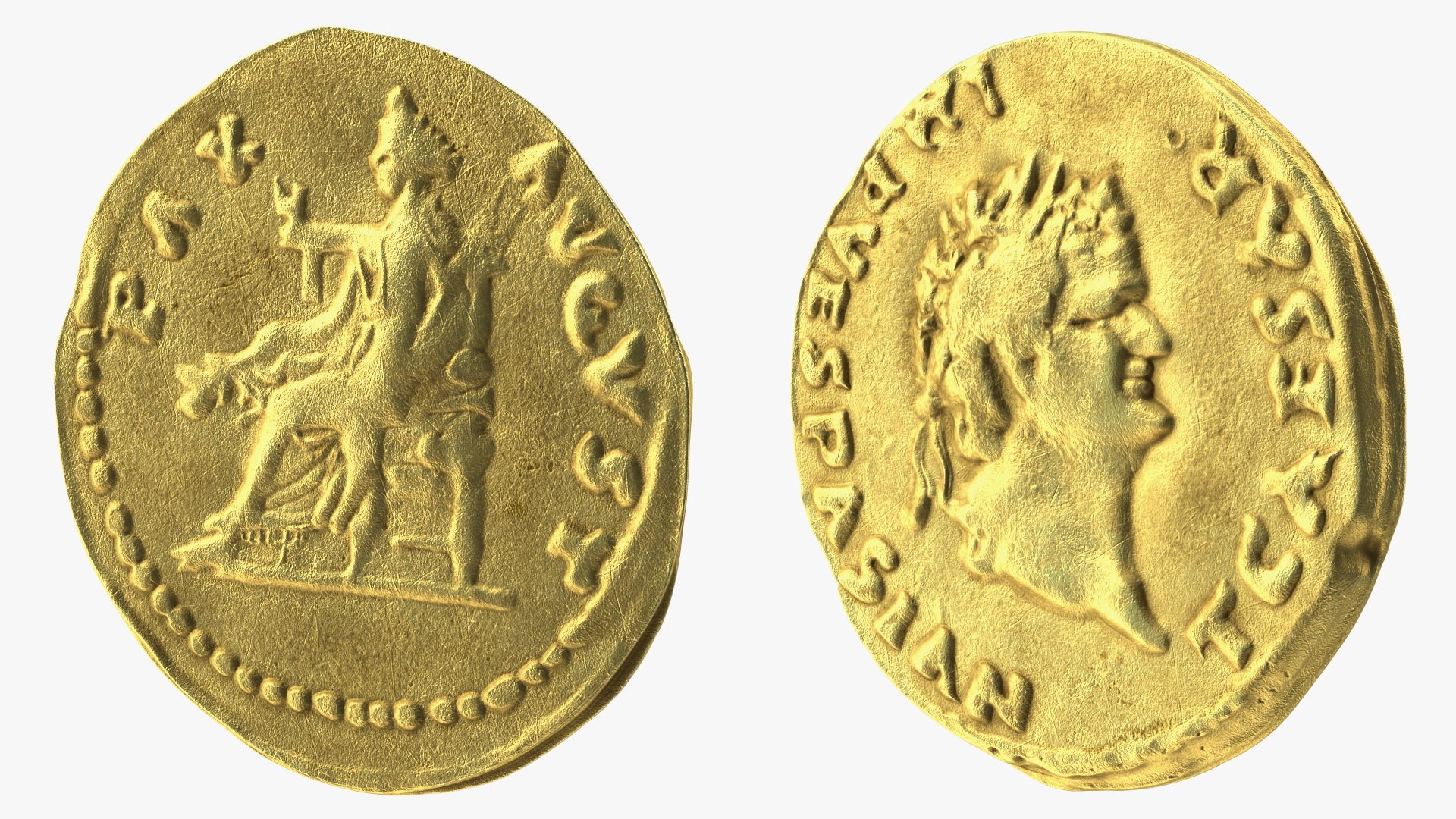 Aureus Roman Empire Gold Coin 3D - TurboSquid 1801282