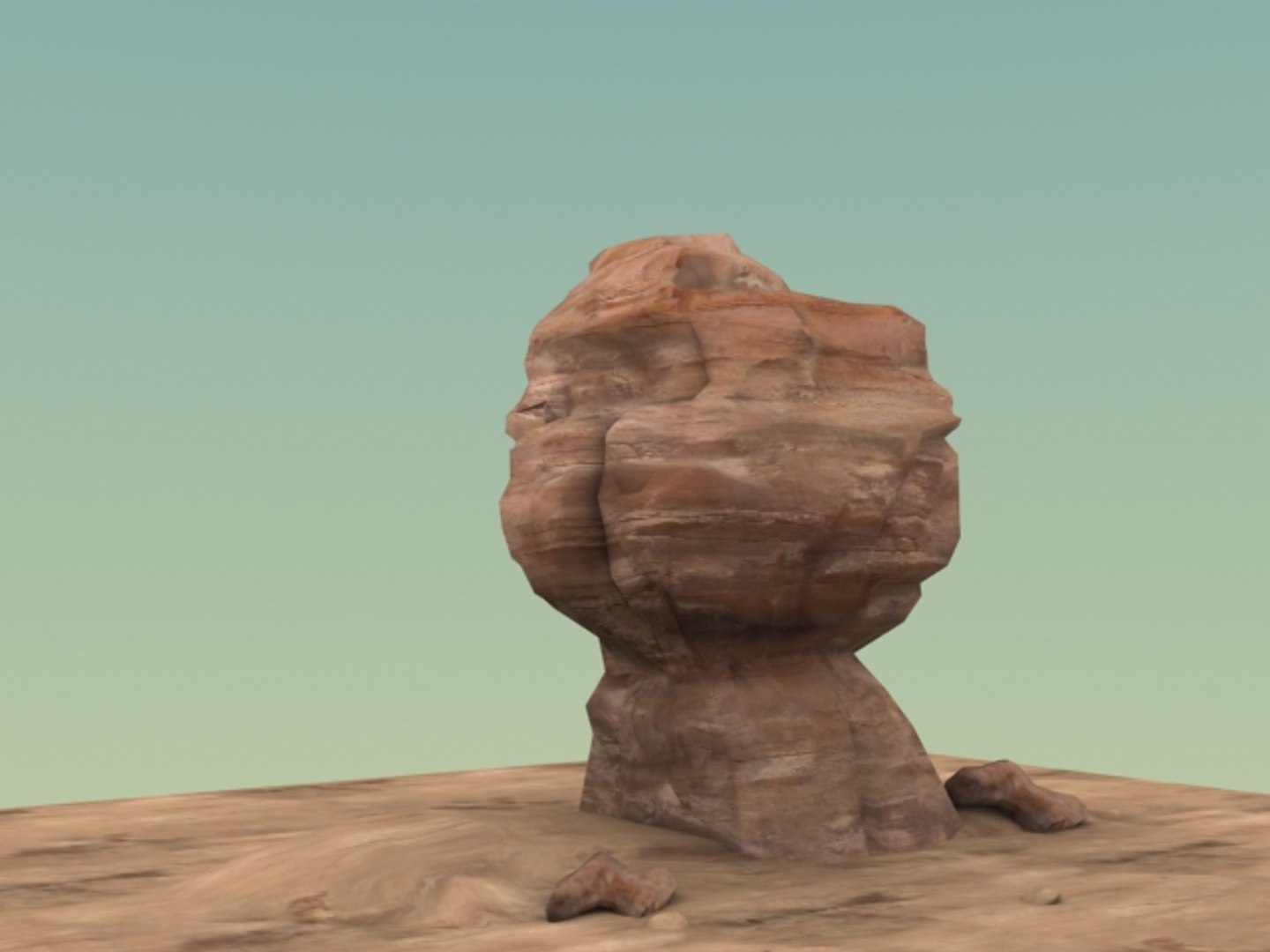 Sandstone Formation 3d Model