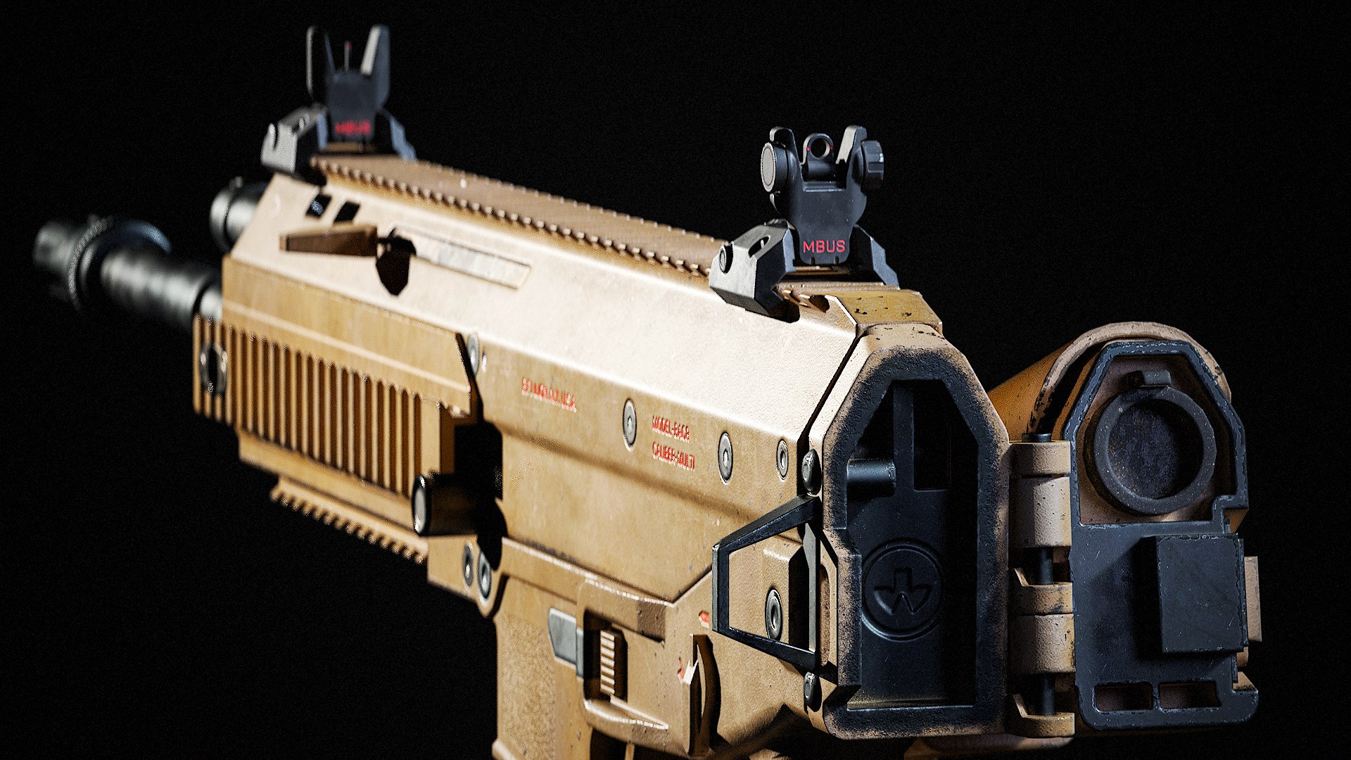 3D Bushmaster ACR Enhanced Coyote Assault Combat Rifle Model ...