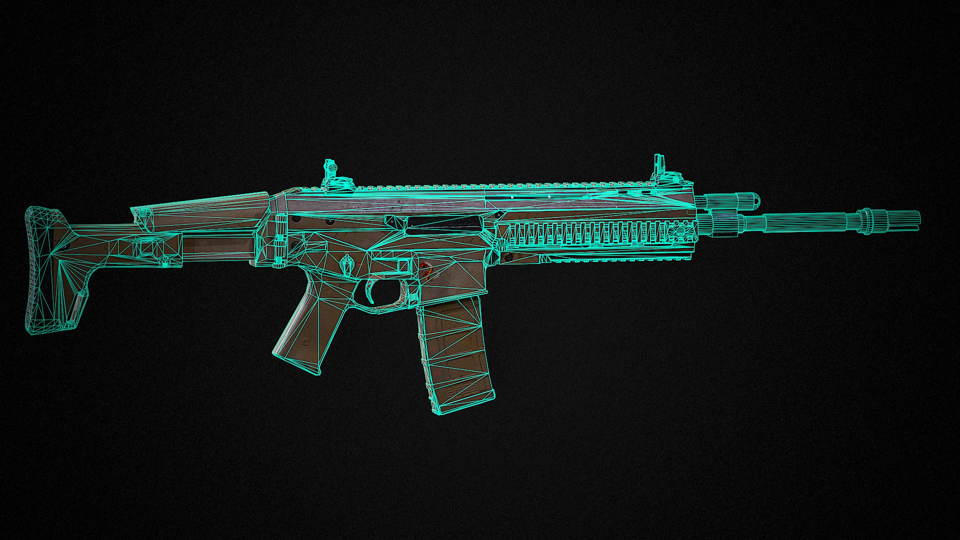 3D Bushmaster ACR Enhanced Coyote Assault Combat Rifle Model ...