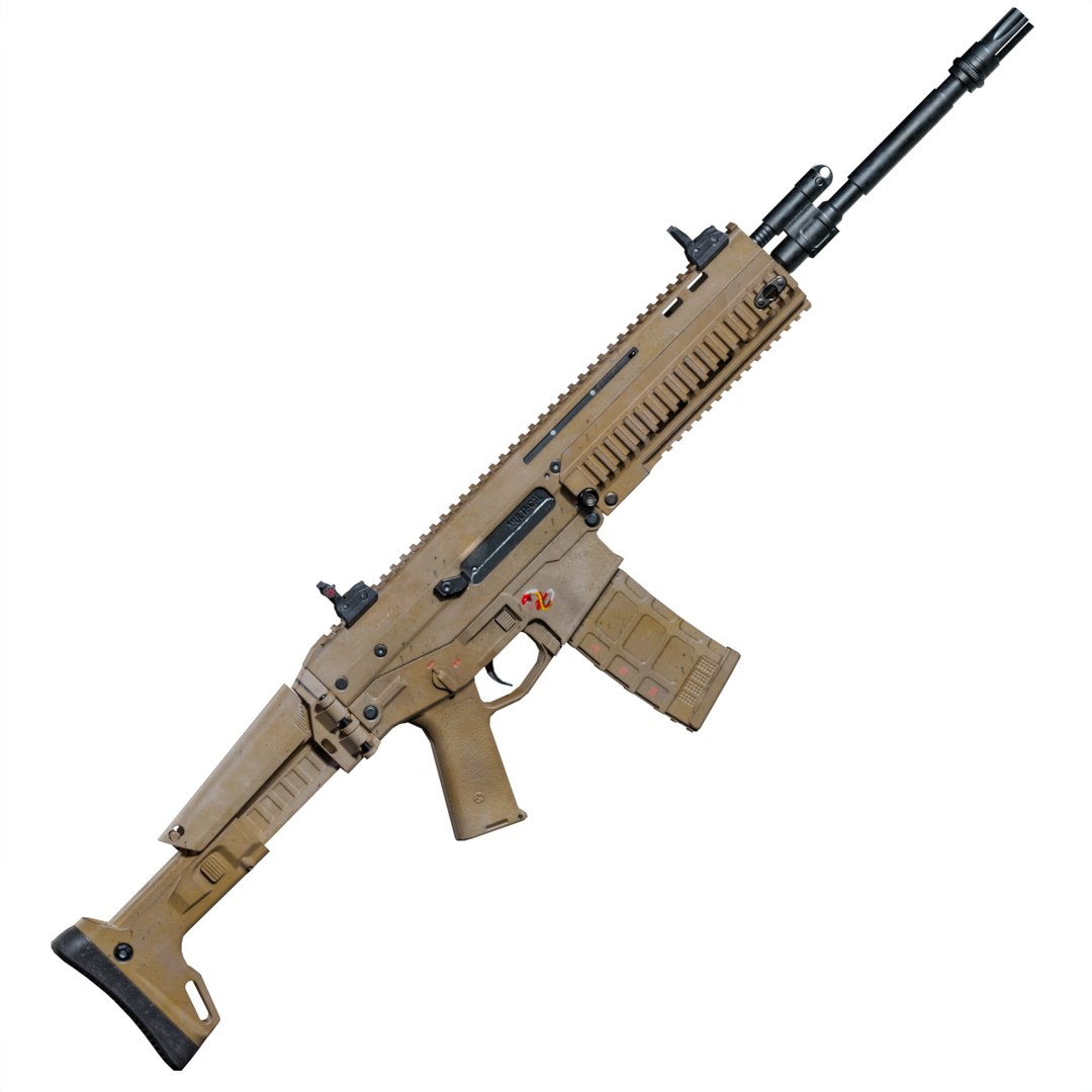 3D Bushmaster ACR Enhanced Coyote Assault Combat Rifle Model ...