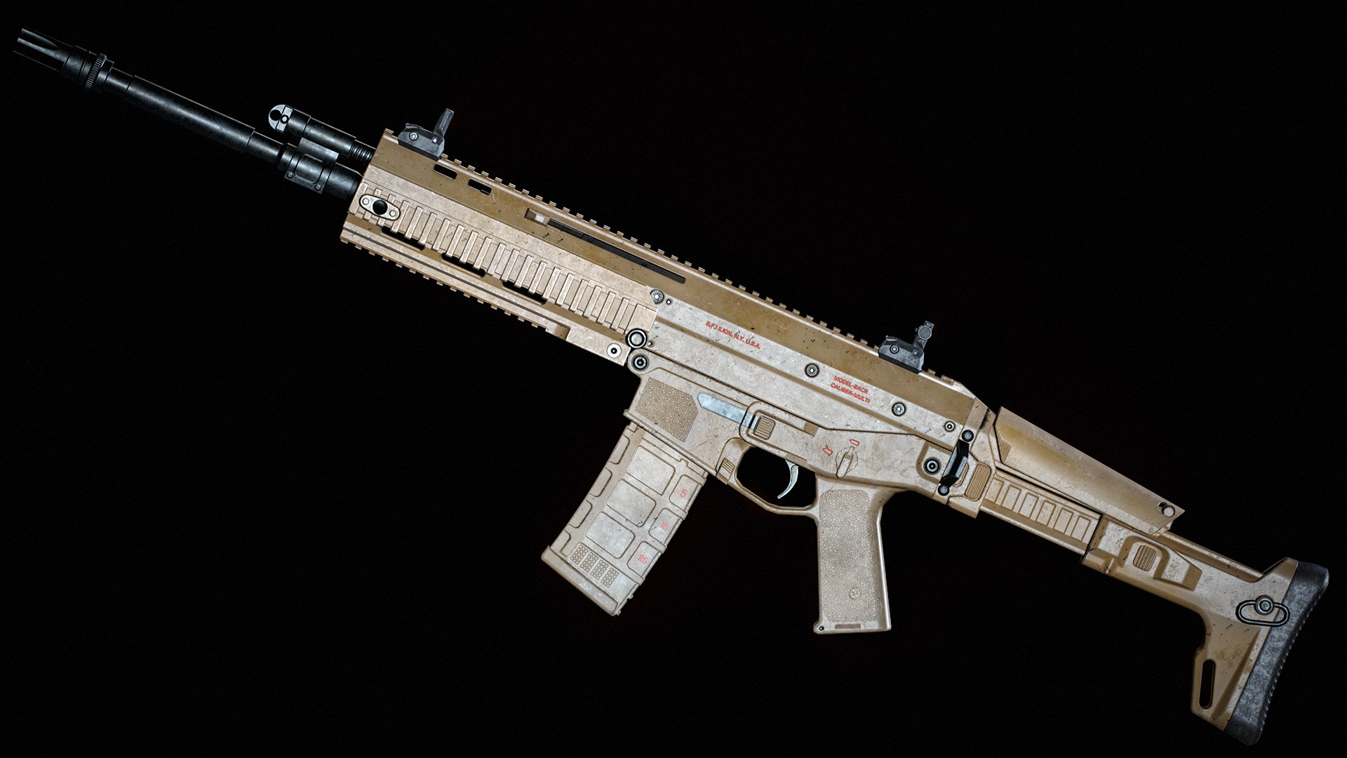 3D Bushmaster ACR Enhanced Coyote Assault Combat Rifle Model ...
