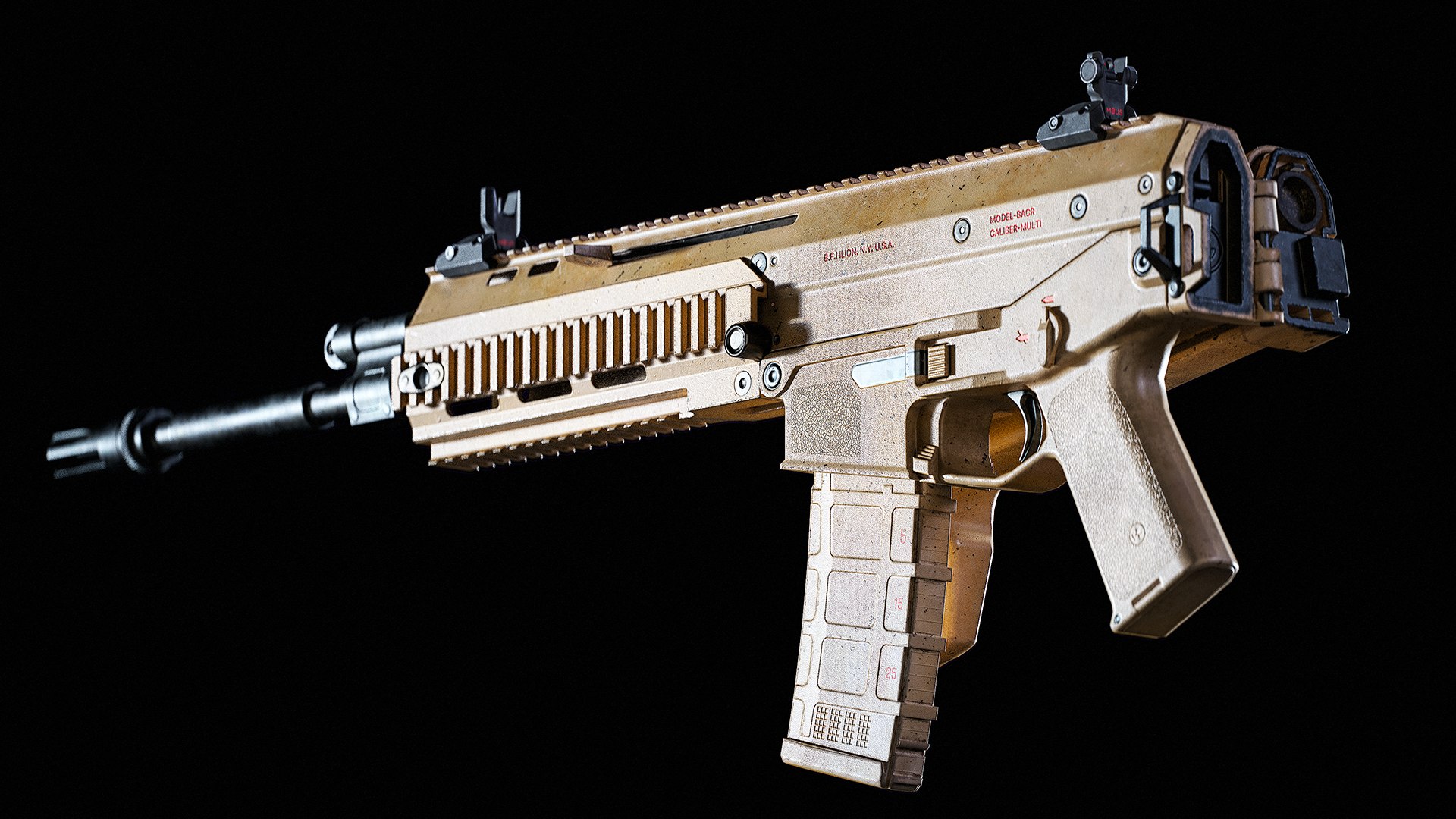 3D Bushmaster ACR Enhanced Coyote Assault Combat Rifle Model ...