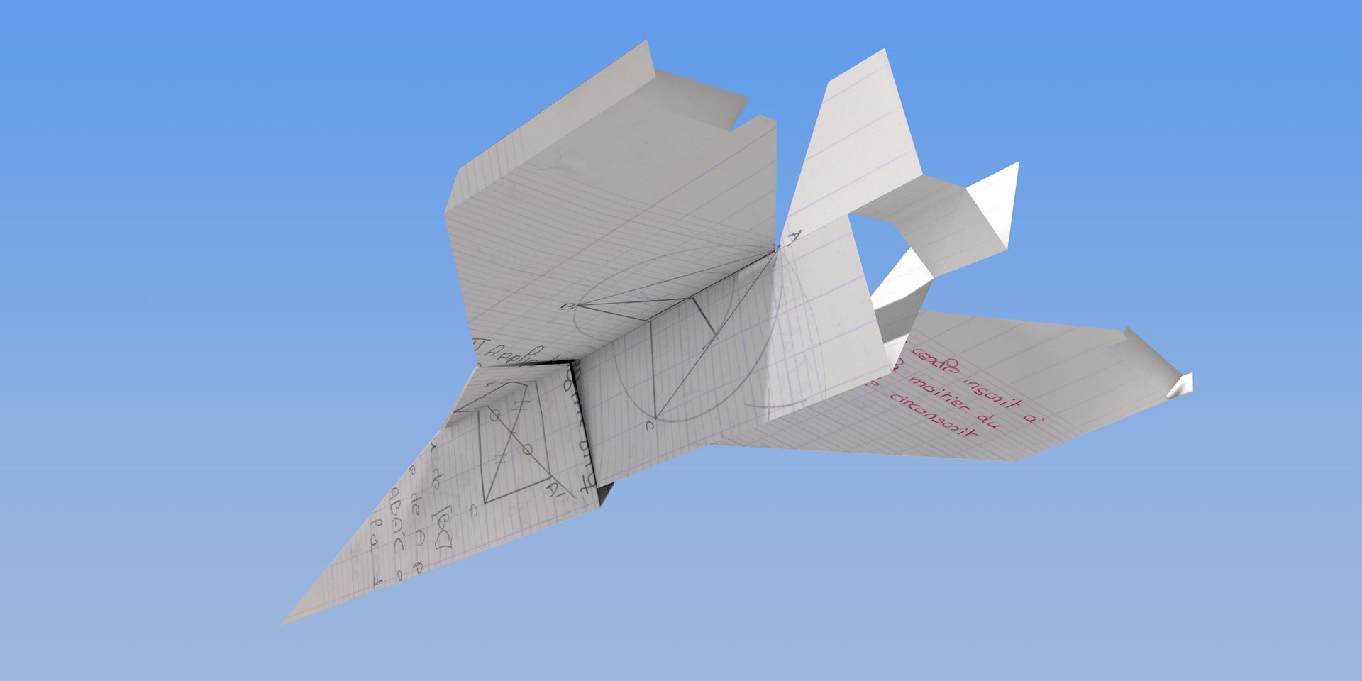 Paper Plane 3d Model