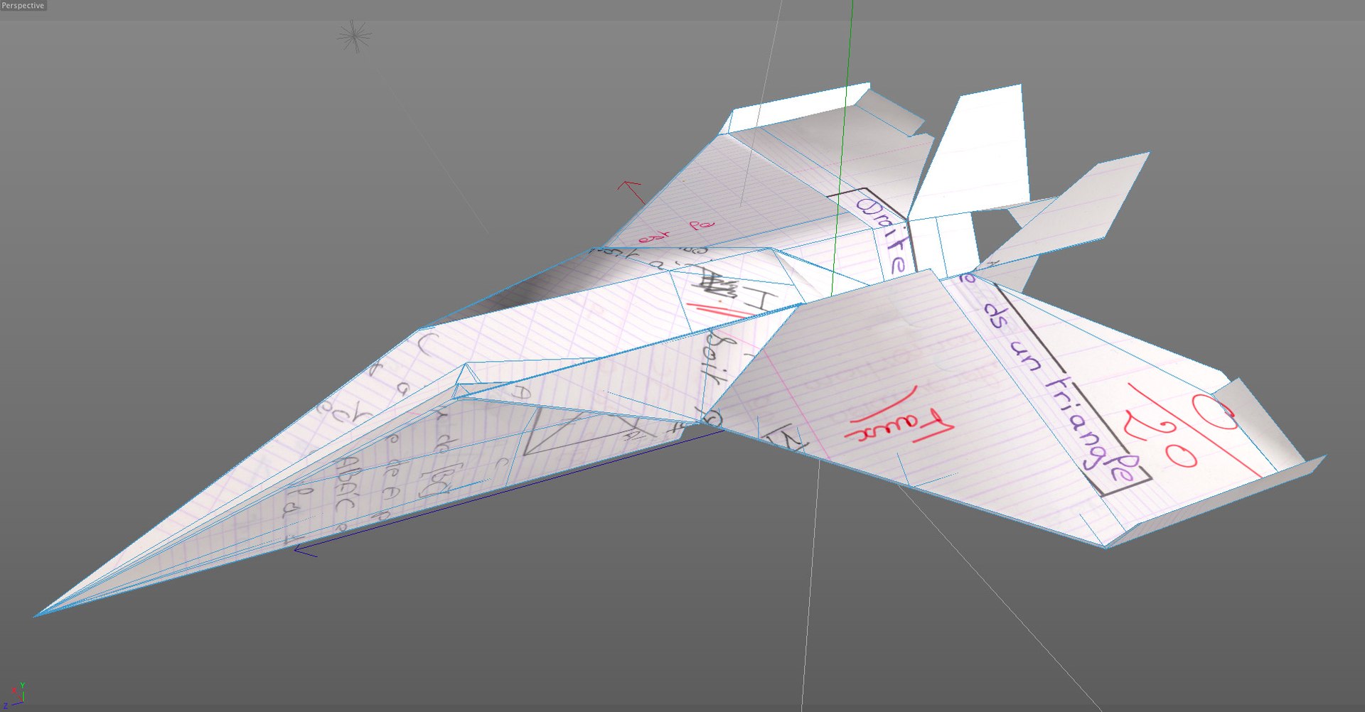 Paper Plane 3d Model