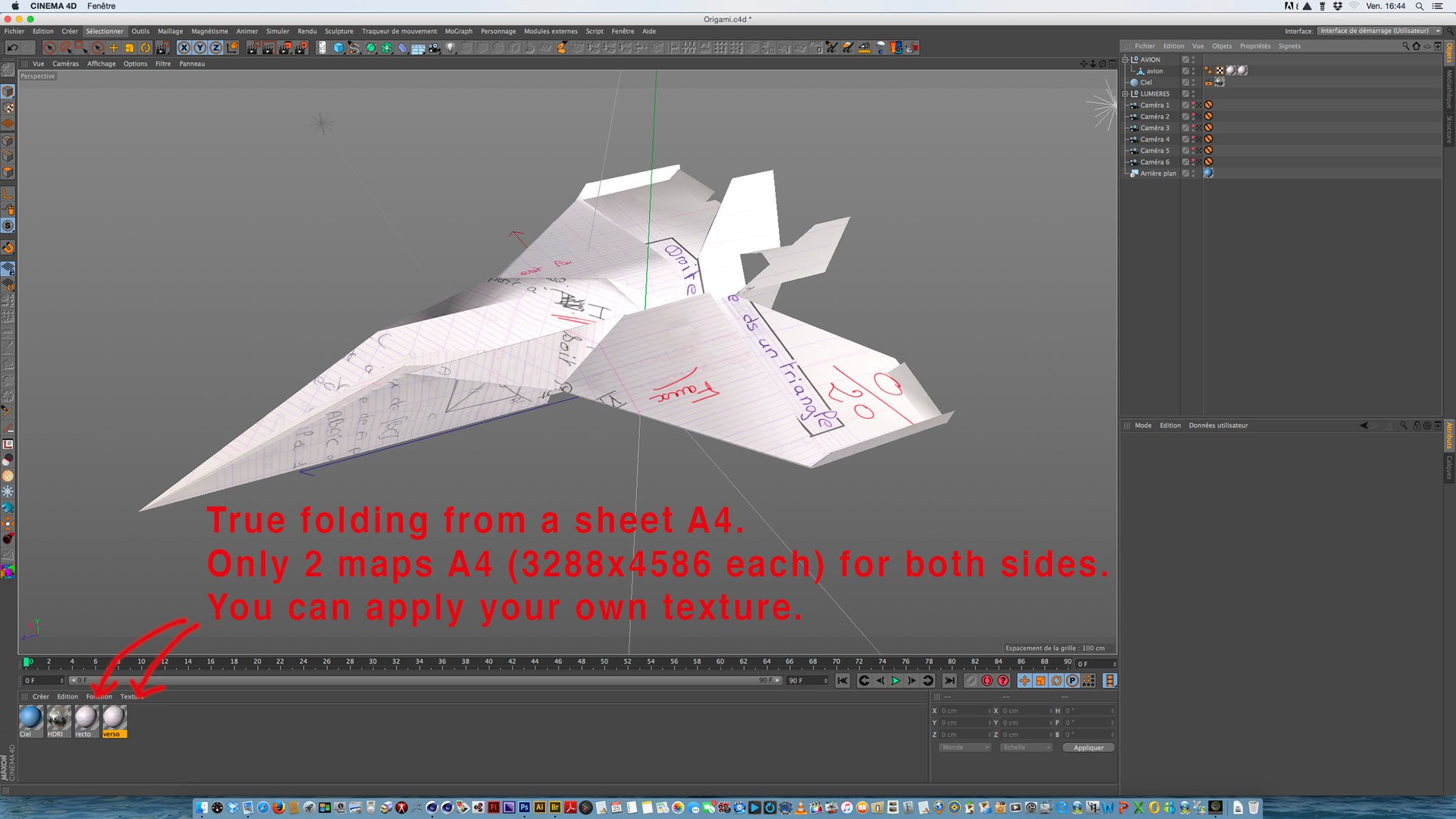 Paper Plane 3d Model
