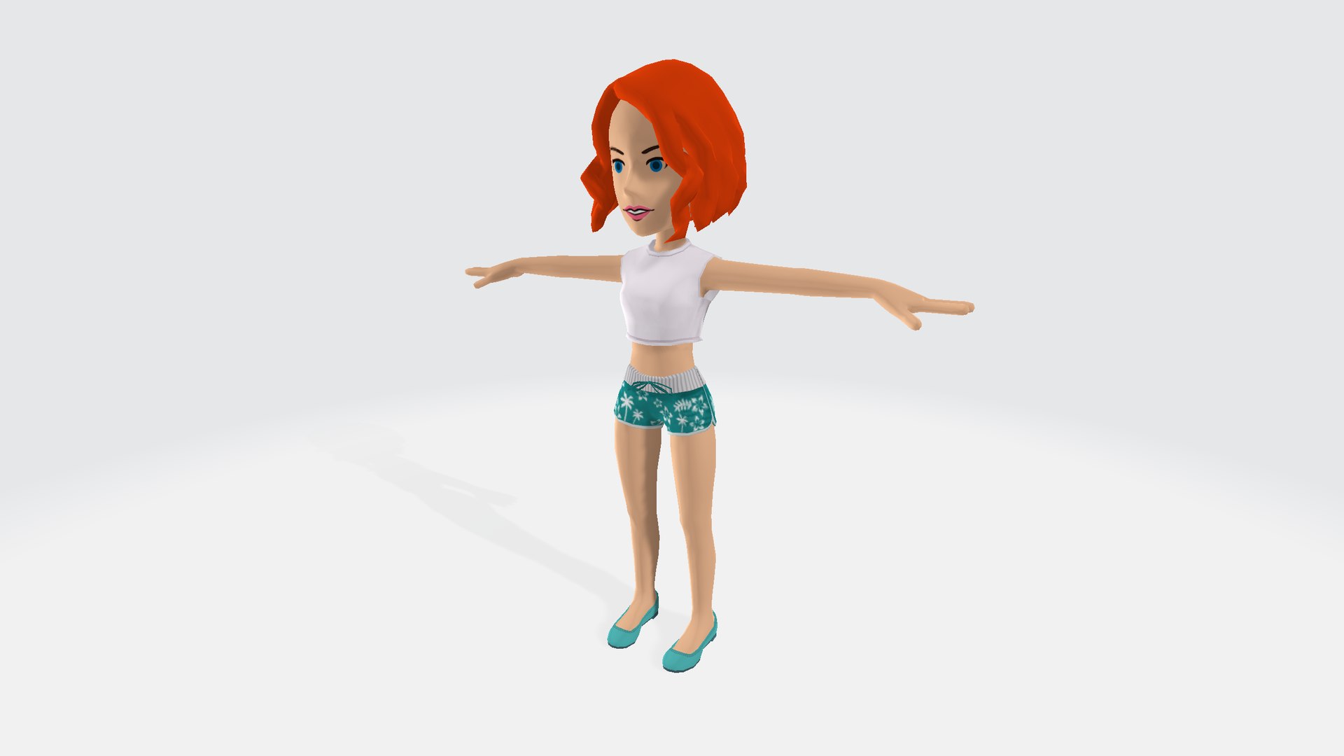 Female red hair 3D model - TurboSquid 1490257