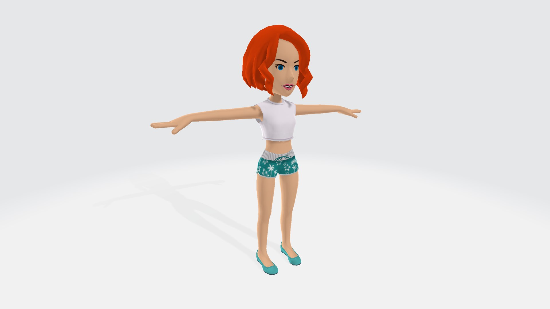 Female red hair 3D model - TurboSquid 1490257