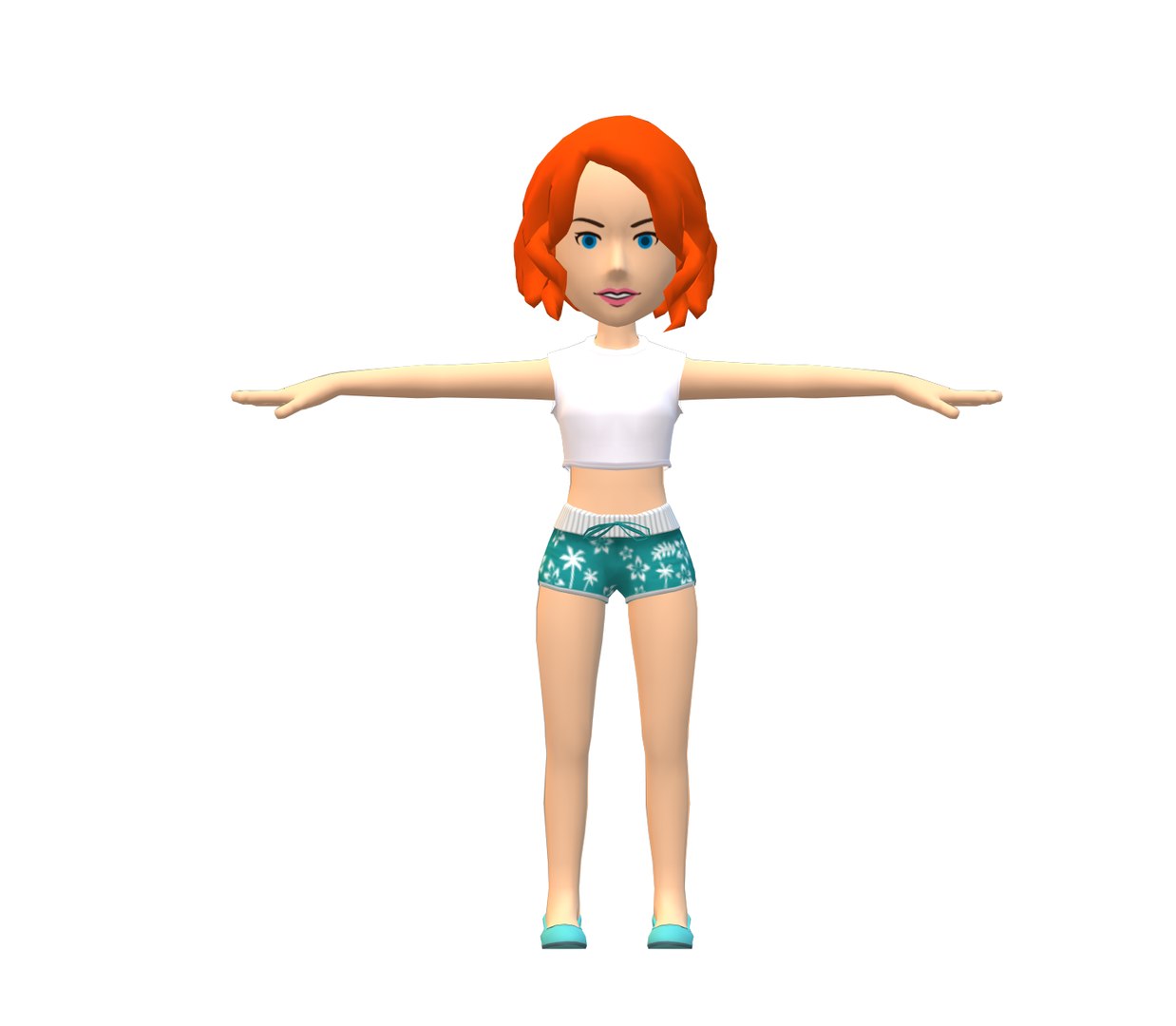 Female red hair 3D model - TurboSquid 1490257